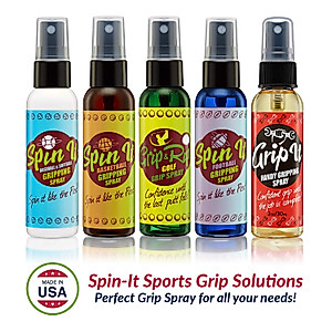 Spin-iT Basketball Hand Grip Spray - Use with Your Basketball Dribble Trainer - Basketball Grip Powder Replacement - Part of Your Basketball Accessories, Basketball Gear, Basketball Training 2 oz