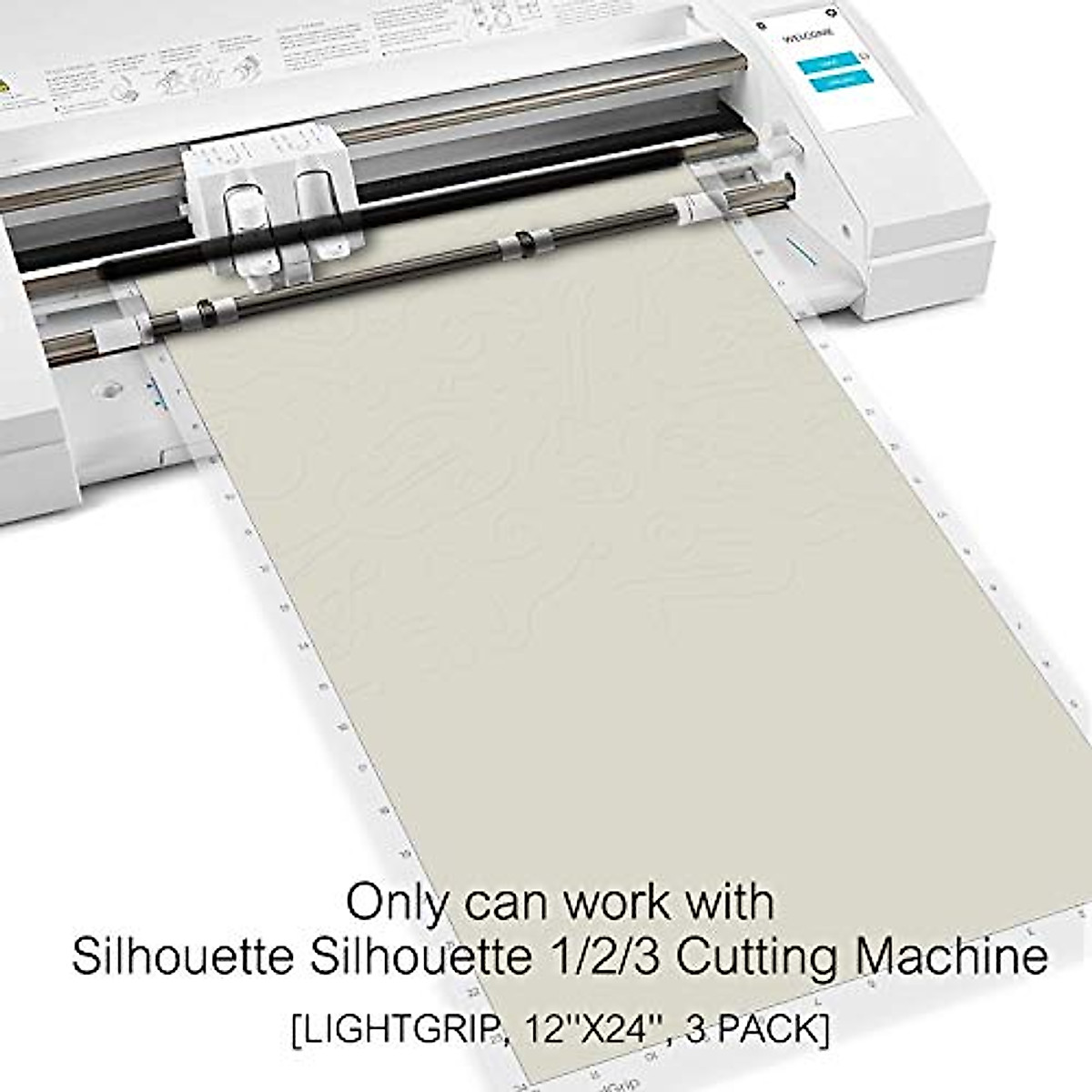 Monicut Cutting Mat 12x24 for Silhouette Cameo 4/3/2/1(Standardgrip, 3 Pack) Durable Cut Mat with Adhesive&Sticky Non-Slip PVC Perfect for Crafts, Quilting, Scrapbooking, Sewing and all Arts
