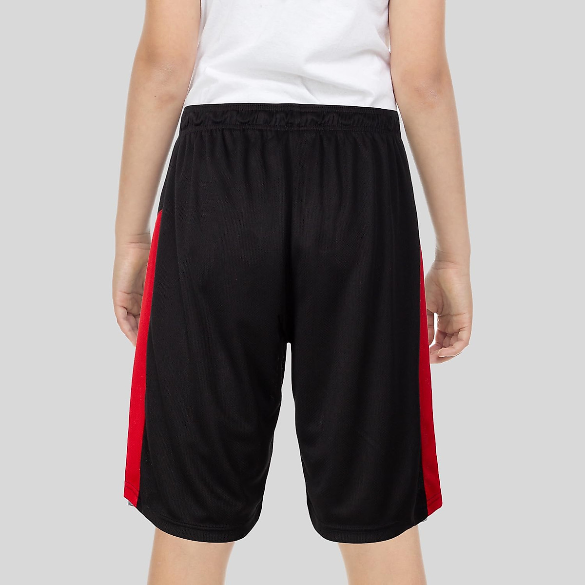 Essential Elements Boys 5-Pack Active Athletic Performance Basketball Shorts with Pockets
