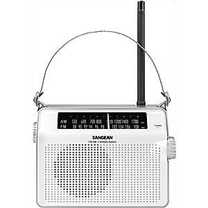 Sangean PR-D6WH AM/FM Compact Analog Portable Radio (Certified Refurbished)