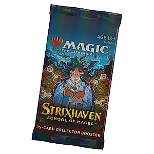 Magic: The Gathering Strixhaven Collector Booster Pack | 15 Magic Cards, Blue