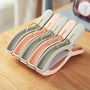 10 Pack Beach Towel Clips for Beach Chairs Jumbo Size Towel Clamps for Beach Chairs Lounge Pool Chairs on Cruise Chair Plastic Clothes Pegs Hanging Clip Clamps Large Items for Cruise Vacation