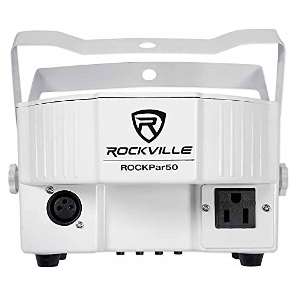 (8) Rockville RockPAR50 LED RGB Compact Par Can DJ/Club/Stage DMX Wash Light - White