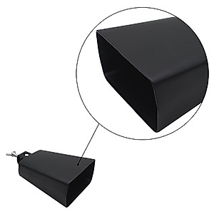Mowind 5 Inch Metal Steel Cowbell Noise Maker with Stick for Drum Set Kit Hand Percussion