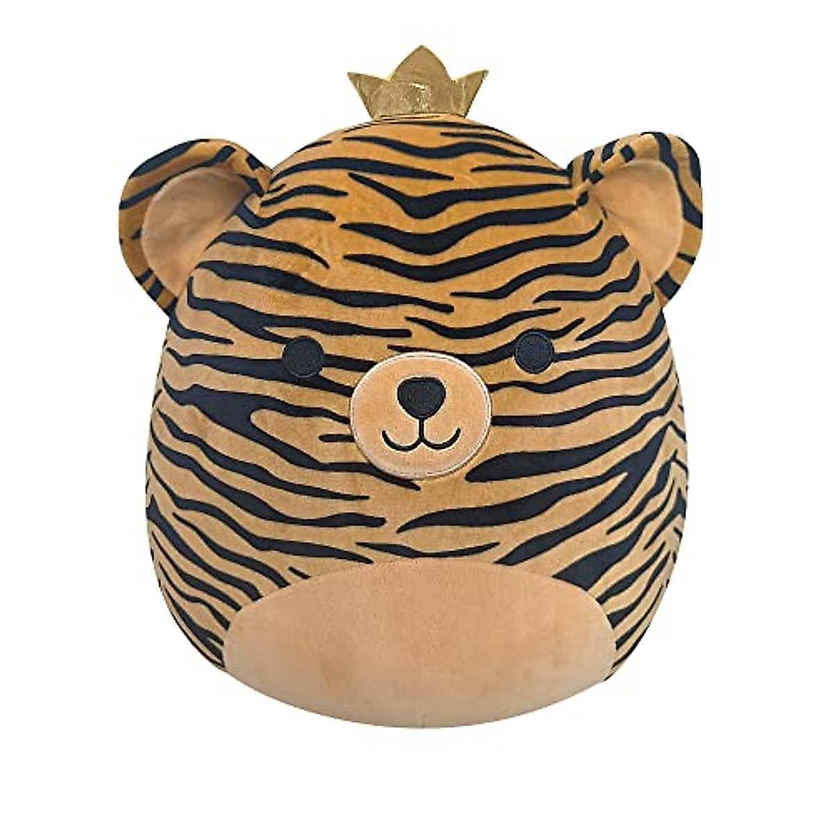 Squishmallows Original 14-Inch Tina Tiger with Gold Crown - Large Ultrasoft Official Jazwares Plush
