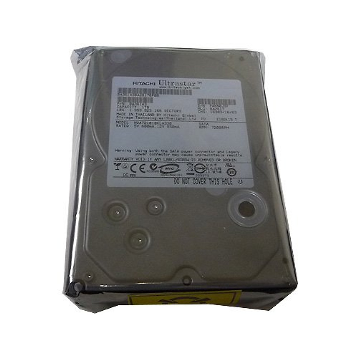 Hitachi Ultrastar A7K1000 HUA721010KLA330 1TB 32MB Cache 7200RPM SATA2 3.0Gb/s 3.5in Internal Hard Drive (Renewed) w/1 Year Warranty