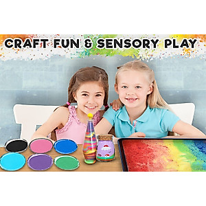 CuteyCo Crafty Sand Pack - 14 Colors: 15 lbs of Vibrant Craft Sand & Play Sand