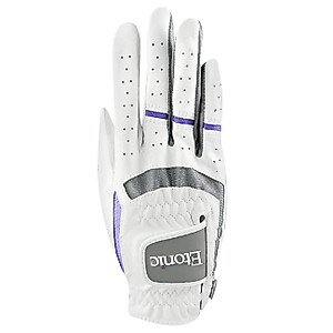 Etonic Golf Ladies LRH Stabilizer F1T Sport Glove (2 Pack) White Large