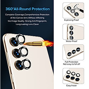 ivoler [3+1 Pack Screen Protector [3 Pack] for Samsung Galaxy S23 Plus/ S23+ 5G 6.6" 2023, with [1 Pack] Camera Lens Protector Tempered Glass with [Alignment Frame] Ultra HD Clear Anti-Scratch