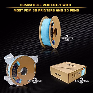 LOTMAXX Matte PLA Filament 1.75mm Matte PLA 3D Printer Filament, 1kg Cardboard Spool (2.2lbs), Dimensional Accuracy +/- 0.03mm, Fit Most FDM Printer(Matte Wood)