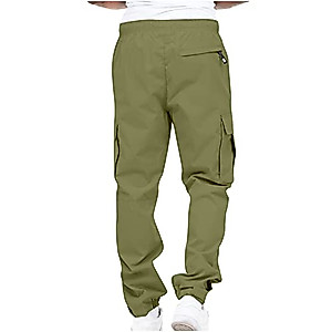 My Recent Orders Placed by Me, Men's Cargo Jogger Pants Stretch Sweatpants Slim Fit Track Pants with Zipper Pockets Casual Pants Relaxed Fit Cargo Military Army Camo Pants