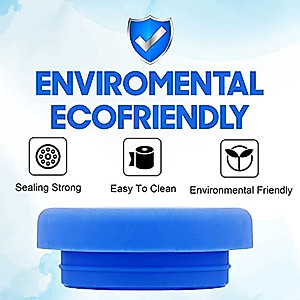 5 Gallon Water Jug Cap - 4PCS Silicone Leak and Spill Resistant Replacement Caps Plug - Reusable Silicone Replacement Bottle Caps - No Spill 5 Gallon Water Jug Cap - Anti Splash Caps for Water Bottle