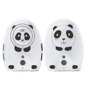 TimeFlys Audio Baby Monitor Digital Focus Panda Baby Monitor Two Way Talk Rechargeable Battery 1000 Feet Long Range USB Connection Paging Night Light Cute
