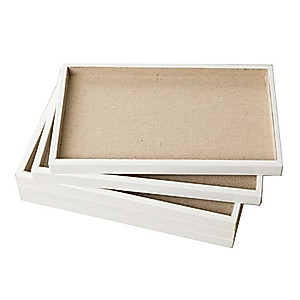 Hives and Honey Hives & Honey 5 Piece Stackable Tray Set, White