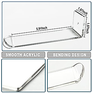 Bigfety Acrylic Headband Holder Wall, 3 Pack Clear Hanging Headband Organizer Storage for Girls Women