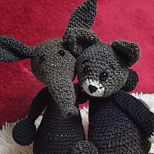 EUCARLOS Safety Eyes for Amigurumi Crochet 30PCS 16-24 mm, Plastic Black Large Safety Doll Eyes Stuffed Animal Eyes Craft Crochet Eyes for DIY of Puppet, Bear, Toy Doll Making Supplies