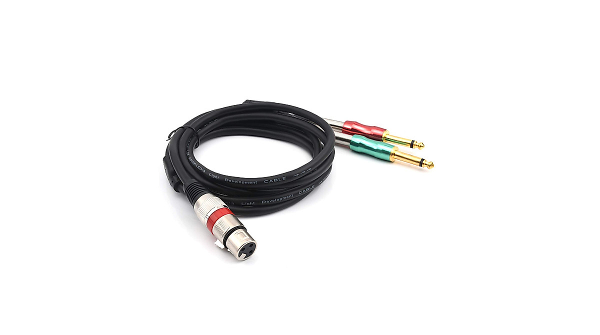 SiYear 6.6FT XLR to 6.35mm Audio Y Splitter Cable