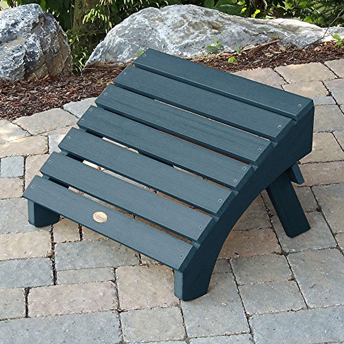 highwood AD-OTL1-NBE Adirondack Folding Ottoman, Nantucket Blue