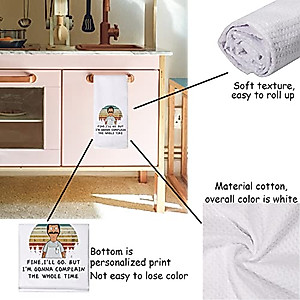 TSOTMO Cartoon TV Show Merchandise Gifts Belcher Kitchen Towel Tina & Louise Towel Gift Couple Gift Burgers Style Kitchen Towel Gift for Bob's Fans (Complain Towel)