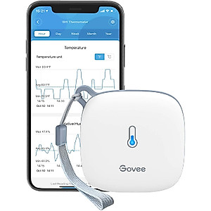 Govee WiFi Thermometer Hygrometer H5179, Smart Humidity Temperature Sensor with App Notification Alert, 2 Years Free Data Storage Export, Remote Monitor for Room Greenhouse Incubator Wine Cellar