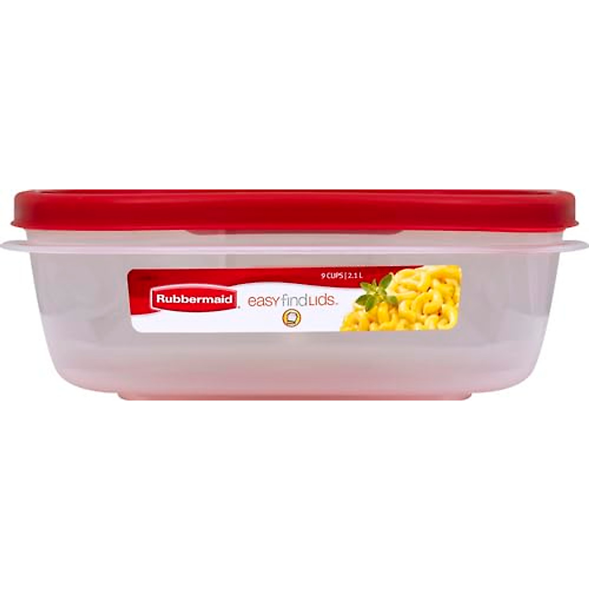 Rubbermaid Easy Find Lids Food Storage Container, 9 Cup, Racer Red