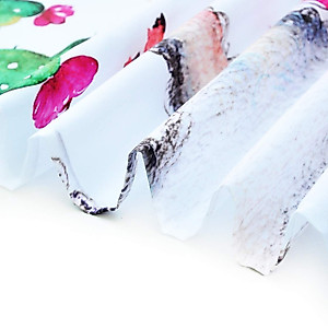 HVEST Pink Christmas Flamingo Shower Curtain 72x72 Inches with 12 Hooks Snowflake Happy Tropical Bird Family with Santa Hat Merry Christmas Curtains Polyester Fabric for Kids Bathroom