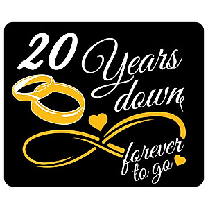 20 Years Down Forever to Go| Anniversaries | Great Gift Idea|Single |5 Inch Magnet | Made in The USA | Car Auto Tool Box RefrigeratorMagnet | MAG11654