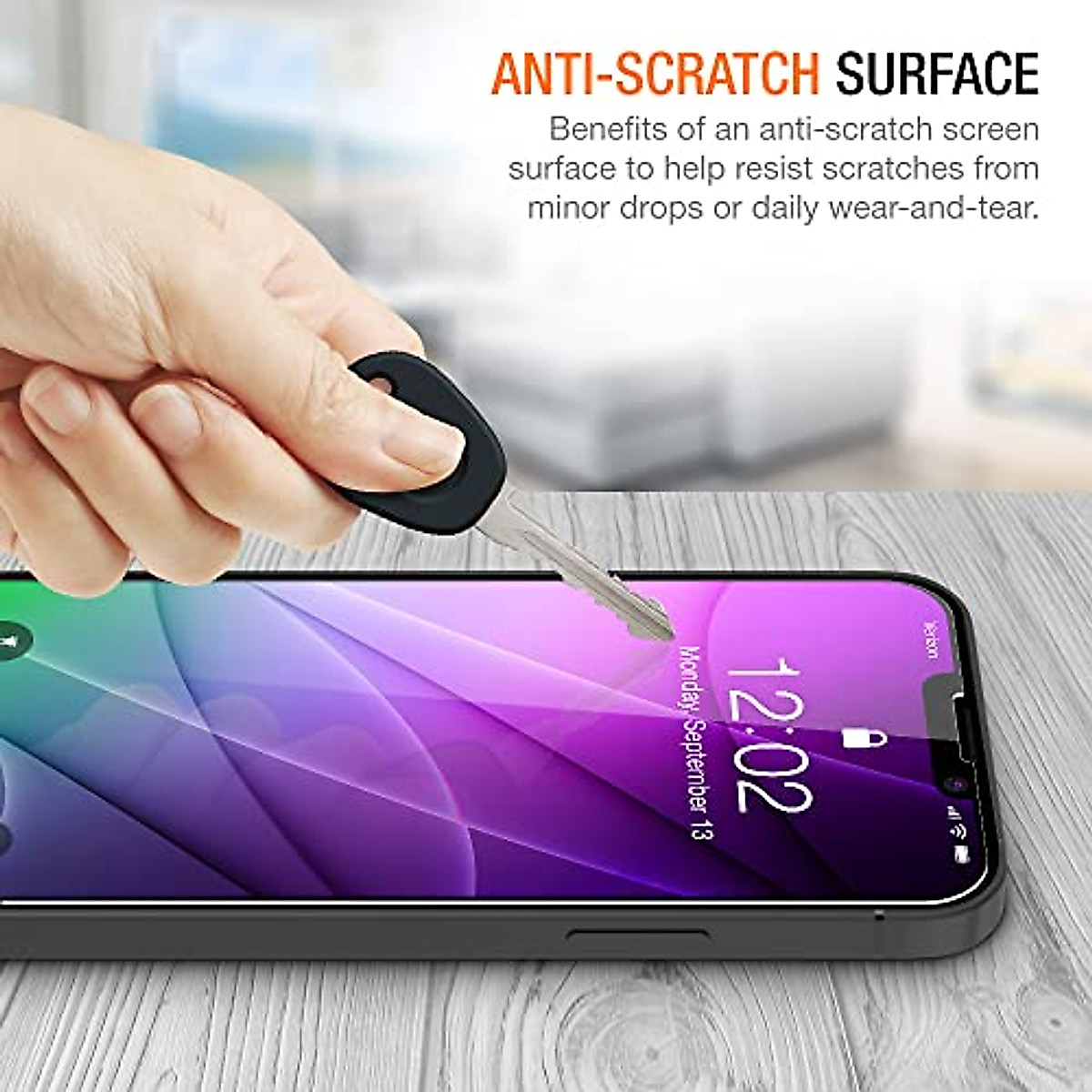 Trianium Tempered Glass Screen Protector designed for Apple iPhone 13 (2021) /iPhone 13 Pro (2021), 3 Pack [Alignment Case Tool Included]