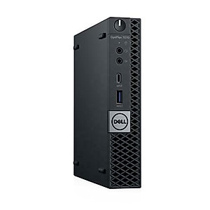 Dell Optiplex 7070 MicroTower 16GB 256GB SSD Core i7-8700T 2.4GHz Win10P, Black (Renewed)