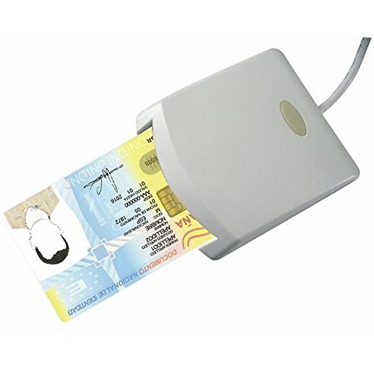 ISO7816 Contact EMV SIM eID PC/SC USB CCID Smart IC Chip Card Reader Writer Programmer with 2pcs SLE4442 Cards + SDK Kit(Program Required) for Professional Engineer
