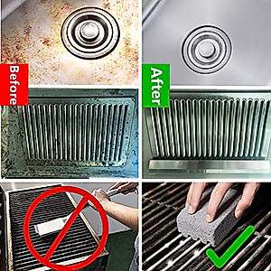 Ajmyonsp 3Pack Grill Cleaning Brick Block Brick-A Magic Stone Pumice Griddle Grilling Cleaner Accessories for BBQ Grills, Racks, Flat Top Cookers