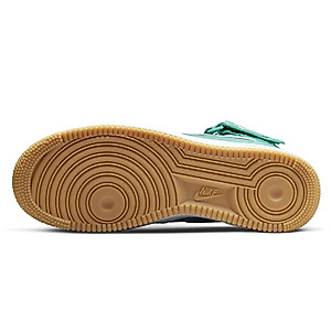 Nike mens Air Force 1 Mid Shoes, Washed Teal/White-gum, 10