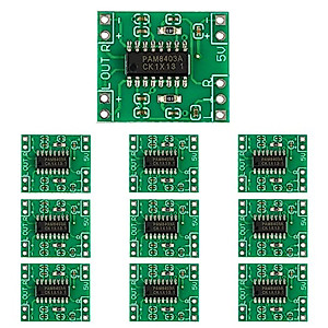 EPLZON PAM8403 Ultra Mini Digital Power Amplifier Board 2×3W Class D 2.5-5V Input can be Powered by USB(Pack of 10 pcs)