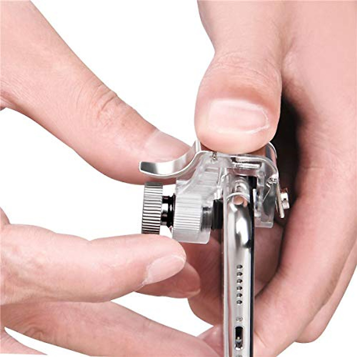 Ueohitsct Phone Mobile Game Trigger Fire Button Handle for L1R1 Shooter Controller PUBG US, Silver, Medium