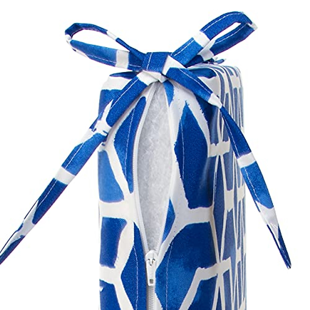 Grouchy Goose Cubed Blue Bench/Porch Swing Indoor/Outdoor Cushion, 1 Count (Pack of 1)