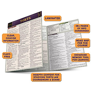 Torts QuickStudy Laminated Reference Guide (QuickStudy Law)