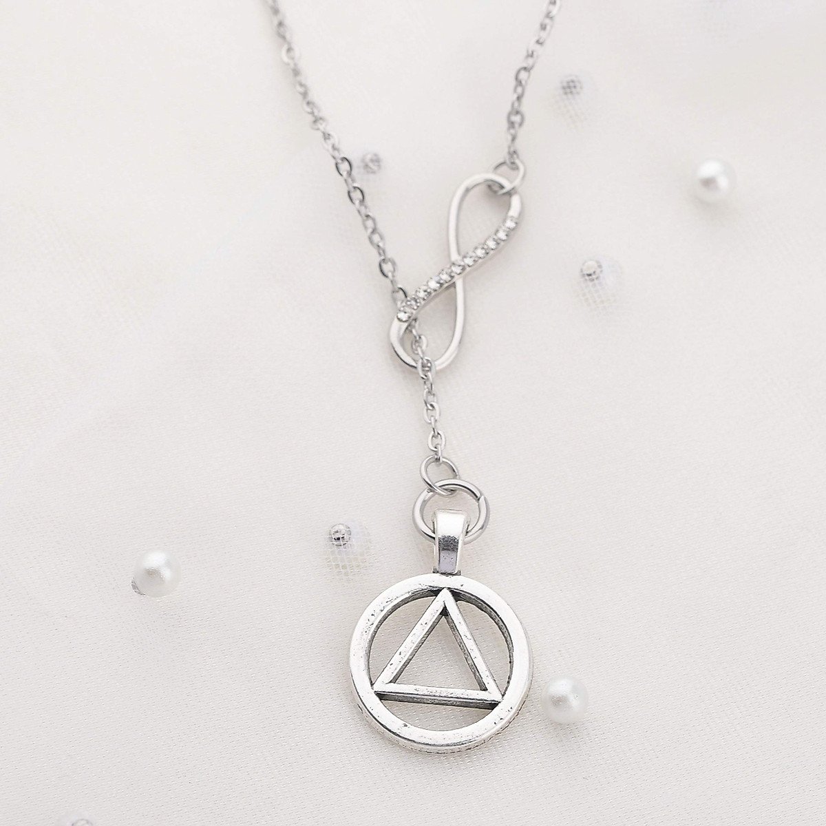 AKTAP Alcoholics Anonymous Recovery Necklace Alcoholics Anonymous Gifts for Sober Sobriety Y Necklace Sobriety Gifts Alcoholics Anonymous Recovery Jewelry