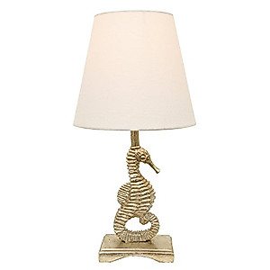 Décor Therapy TL15454 Table Lamp, Silver Leaf