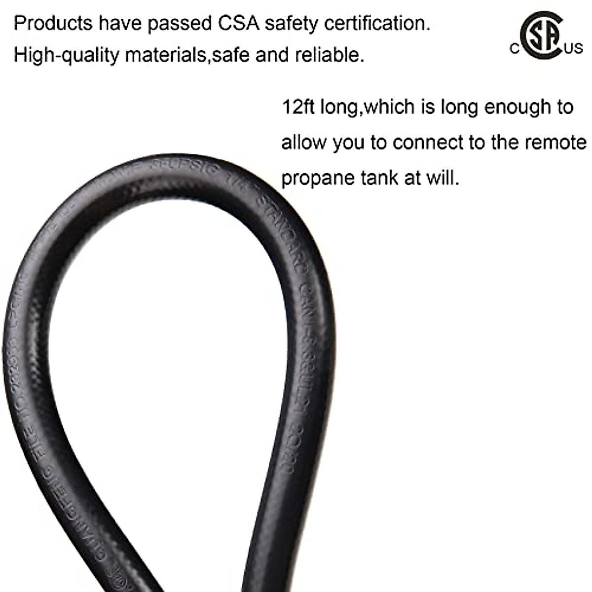 12FT mr.heater F273077 Propane Hose and Regulator Assembly,Connects Low Pressure Protable Propane Appliances to 20lb Cylinder with Restricted Flow Soft Nose P.O.L.