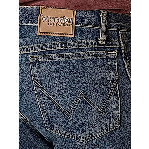 Wrangler mens Big Rugged Wear Relaxed Straight Fit jeans, Mediterranean, 46W x 30L US