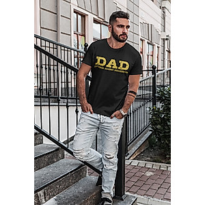 Dad - Defends Against Douchebags Father Funny T-Shirt Mens Tshirt Tee Black