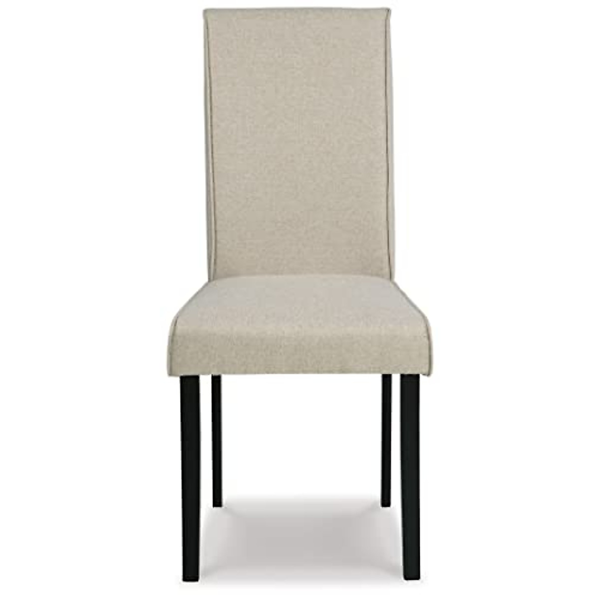 Signature Design by Ashley Kimonte Upholstered 19" Parsons Dining Chair, 2 Count, Beige