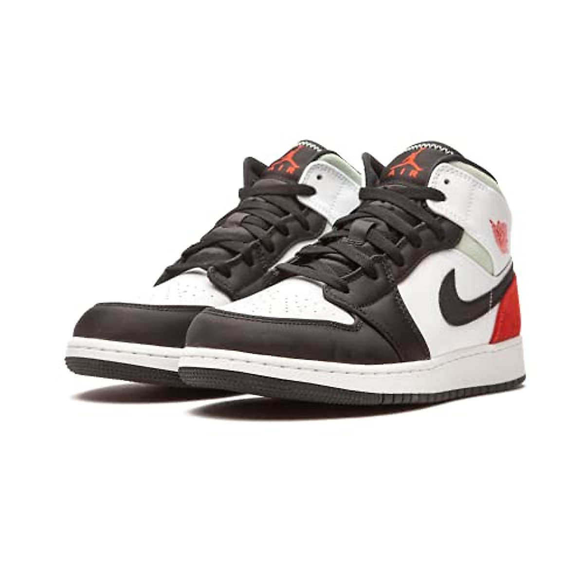 Jordan Youth Air 1 Mid SE GS BQ6931 100 Red/Grey/Black Toe - Size 5.5Y
