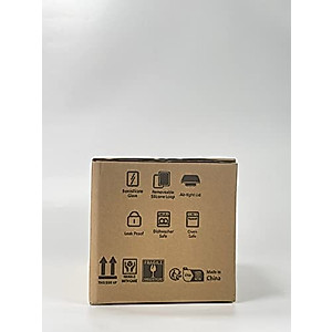 Luvan 60oz Large Glass Food Storage Containers with Lids,Glass Meal Prep Containers/Bento Boxes/Lunch Containers,BPA Free & Leak-Proof for Microwave,Oven,Freezer and Dishwasher Safe(2Pcs)