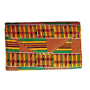 Dupsie's African Kente Print Clutch Purse