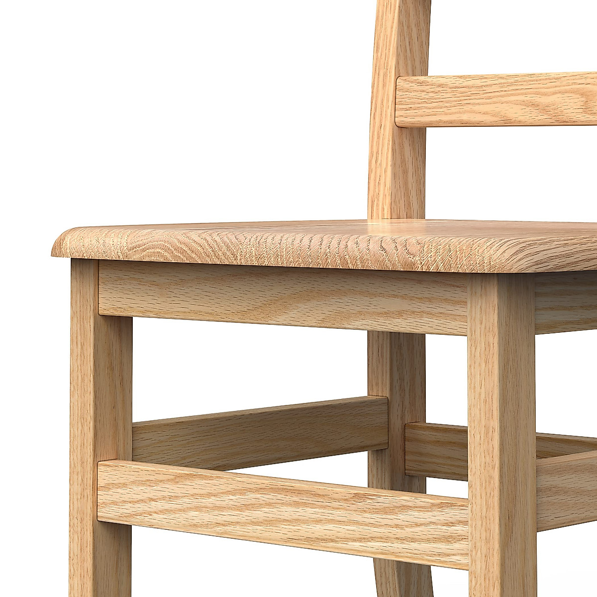 Foundations Little Scholars 16"; 2 Pack Kids Wooden School Chairs - Durable Red Oak Fully- Assembled - Kid Chairs for Daycare and Classrooms, Made in USA