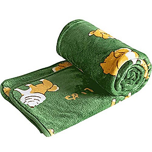 FUYU Shiba Inu Throw Blanket Puppy Cartoon Dog Warm Fuzzy Soft Blanket