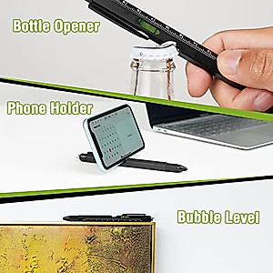 Gifts for Men Dad Him, Fathers Day, 10 in 1 Multi-tool Pen Sets, Birthday Gift Ideas for Husband Grandpa, Unique Tech Gifts from Wife Son Daughter Kids, Cool Gadgets Stuff (Black+Yellow)