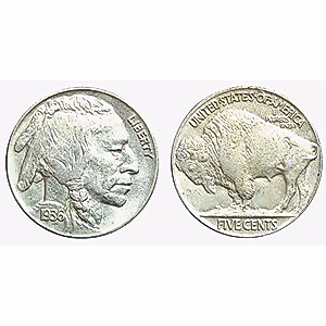 1936 Various Mint Marks CIRCULATED BUFFALO (INDIAN HEAD) NICKEL w CLEAR DATE! HISTORIC COIN, BEST PRICE! 5c F-VF