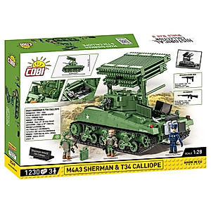BRICKCOMPLETE COBI Set of 2: 2569 M4A3 Sherman & T34 Calliope - Executive Editon & 2562 Panzer III AUSF.J